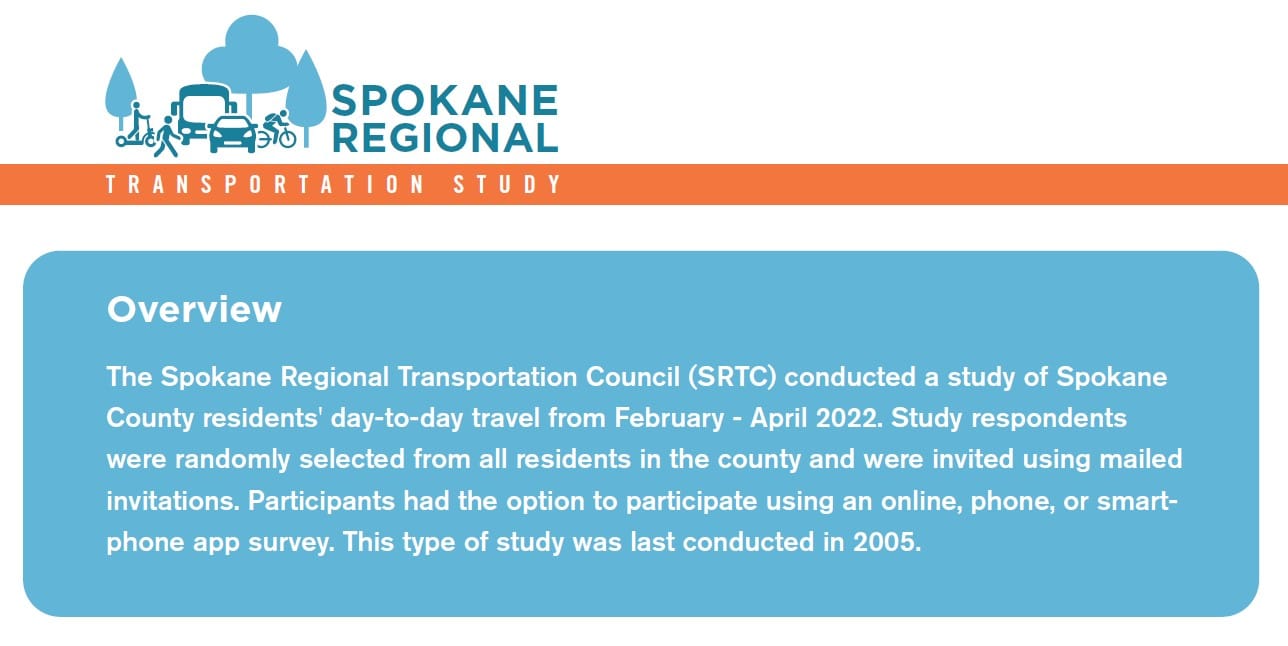 Household Travel Survey - SRTC